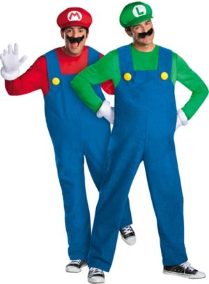 Adult Mario & Luigi Couples Costumes - Party City